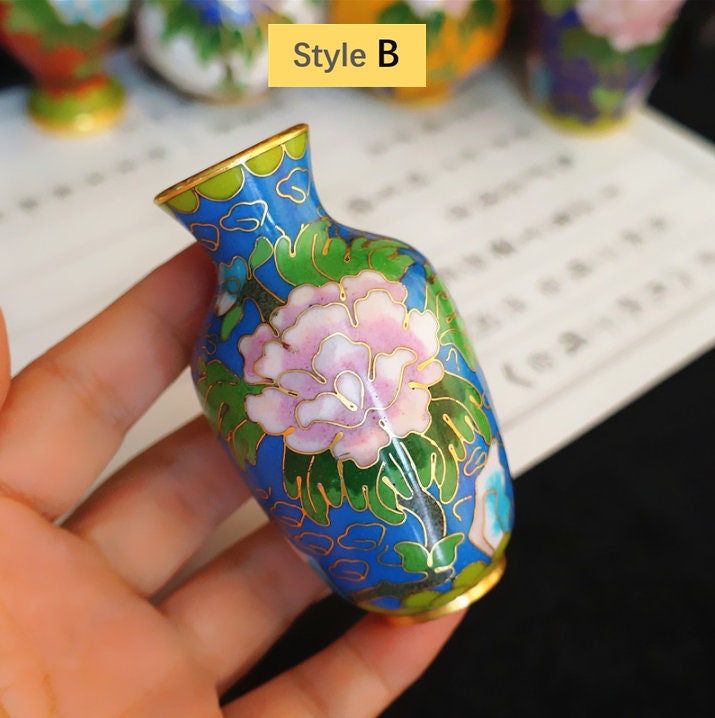 Miniature Ceramic Flower Vase Decor. Traditional Chinese Flower Vase ...