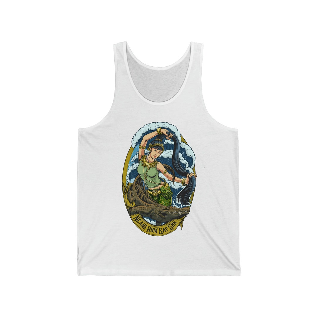 Neang Rom Say Sok Tank | Cambodian Khmer Art Unisex Jersey - Etsy