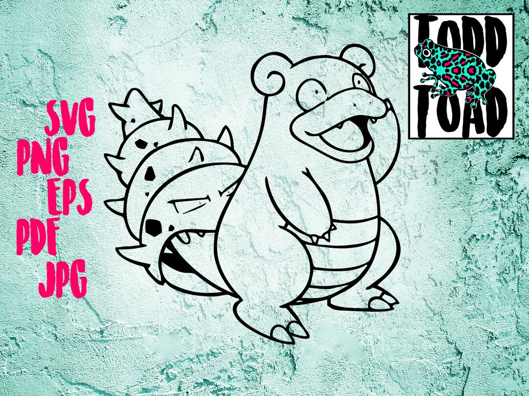 Pokemon Svg Pokemon Go Svg Slowbro SVG PNG EPS Jpg Pdf - Etsy Hong Kong