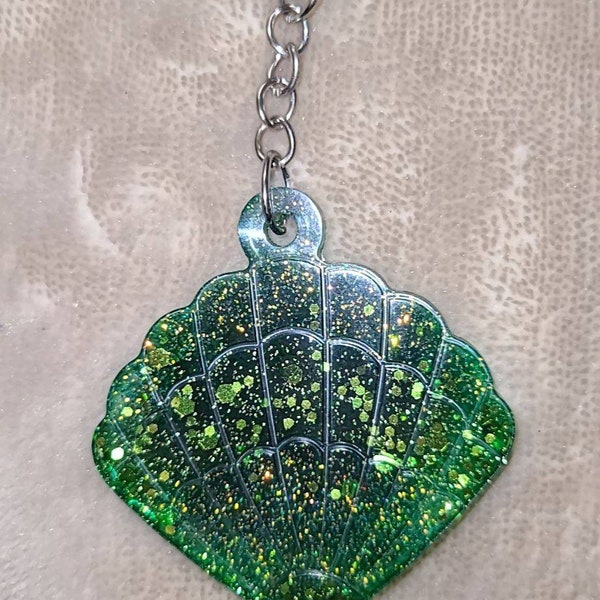 Sea Shell Keychain - Etsy