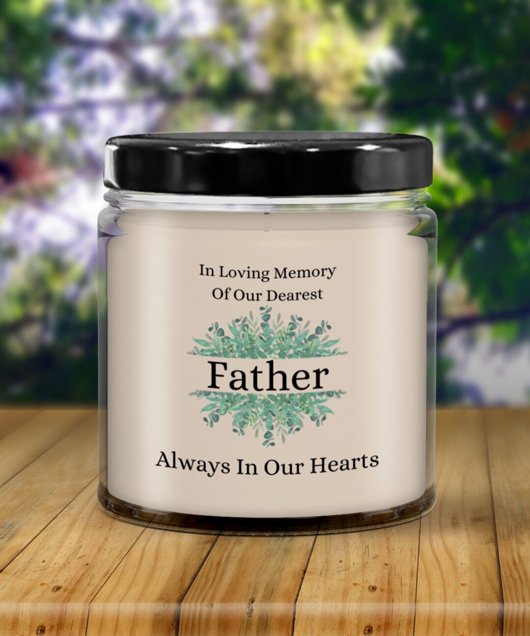 Memorial Candle For Loss Of Father, Father Memorial Candle, Memorial ...