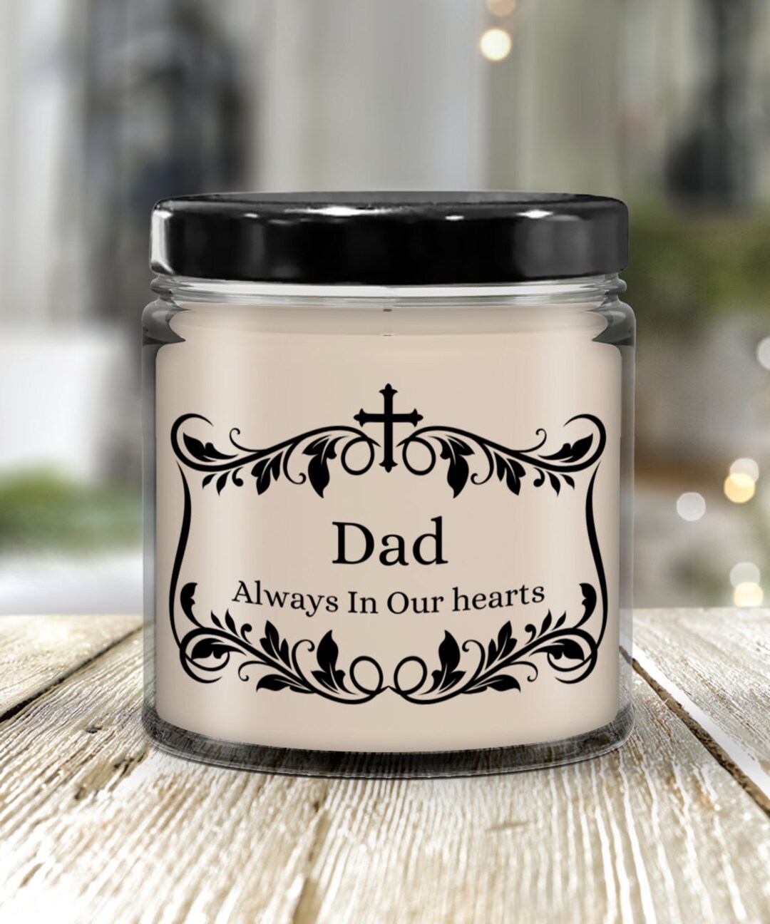 Memorial Candle for Loss of Dad, Dad Memorial Candle, Memorial Candle ...