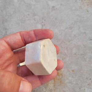 Shell Hexagon Pill Box, Vintage Handmade Small Trinket Holder, Pearl ...