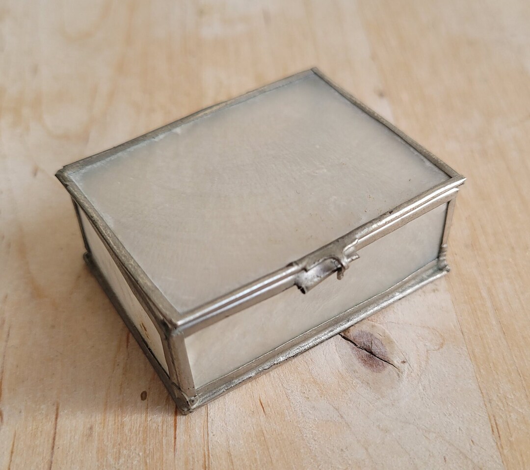 Capiz Shell Trinket Box, Vintage Rectangular and Shells Jewelry Storage ...