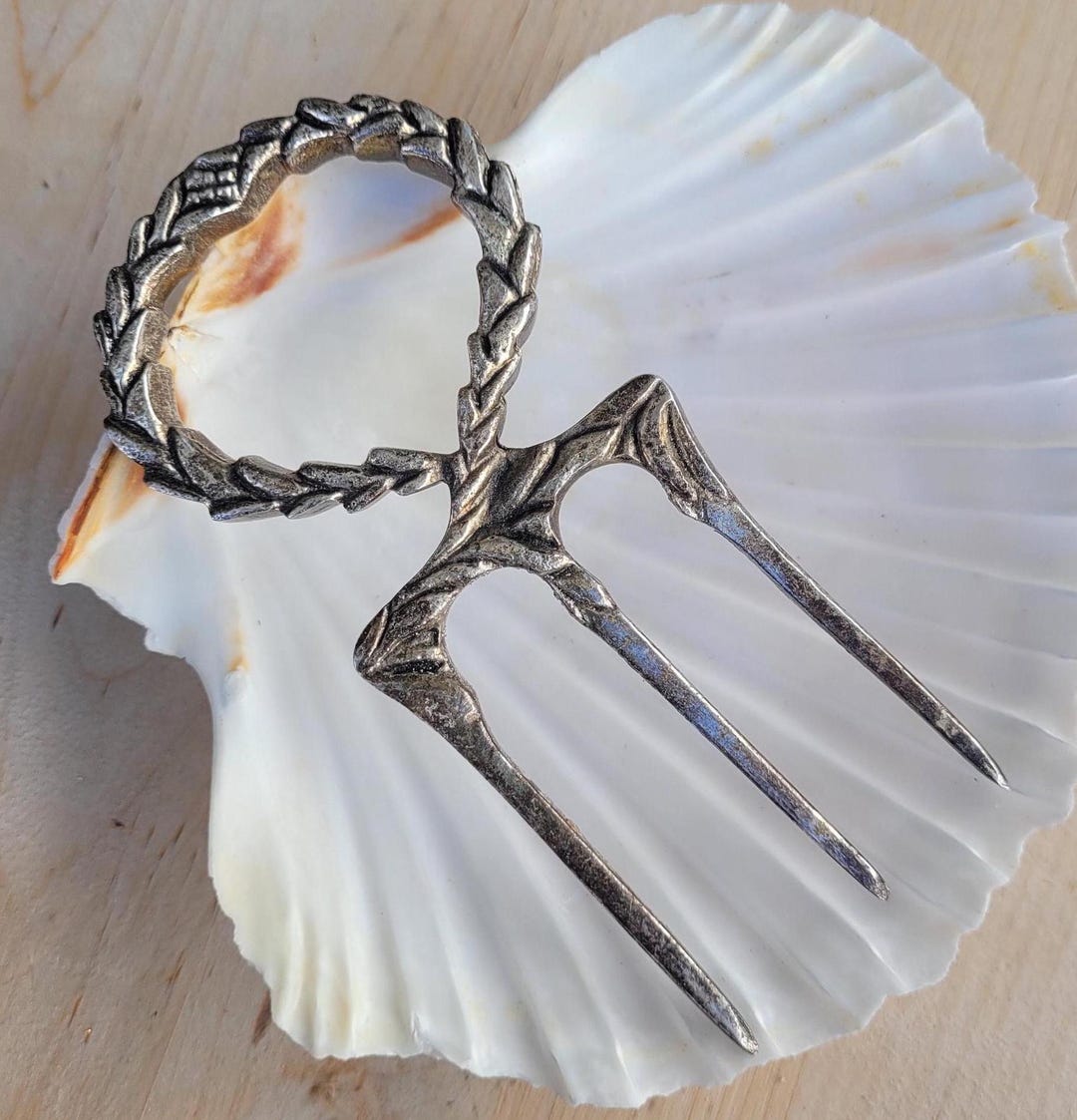 Antique Victorian Ham Fork Silver Plated, Bread Pork Meet Fork, Trident ...