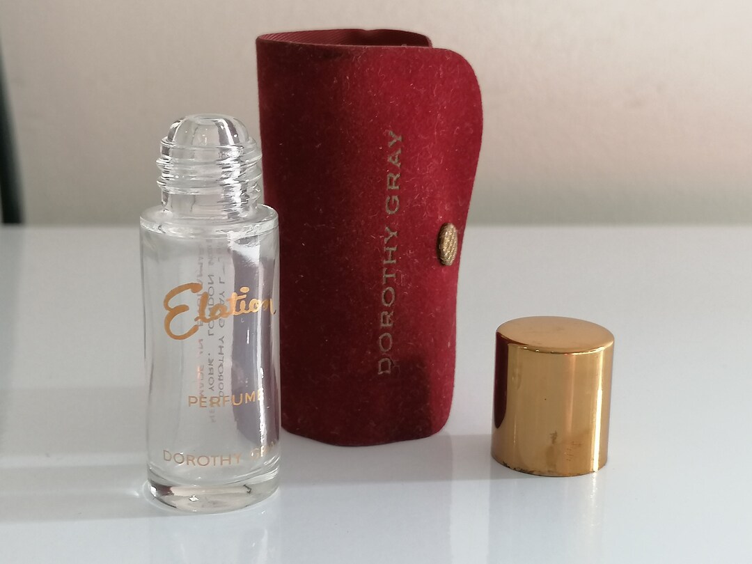 1930s Dorothy Gray Perfume Bottle, Vintage Glass Perfume Bottle and Red ...