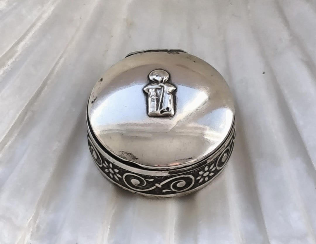 Saint Joseph Sterling Silver Box, Vintage Religious 925 Pill Container ...