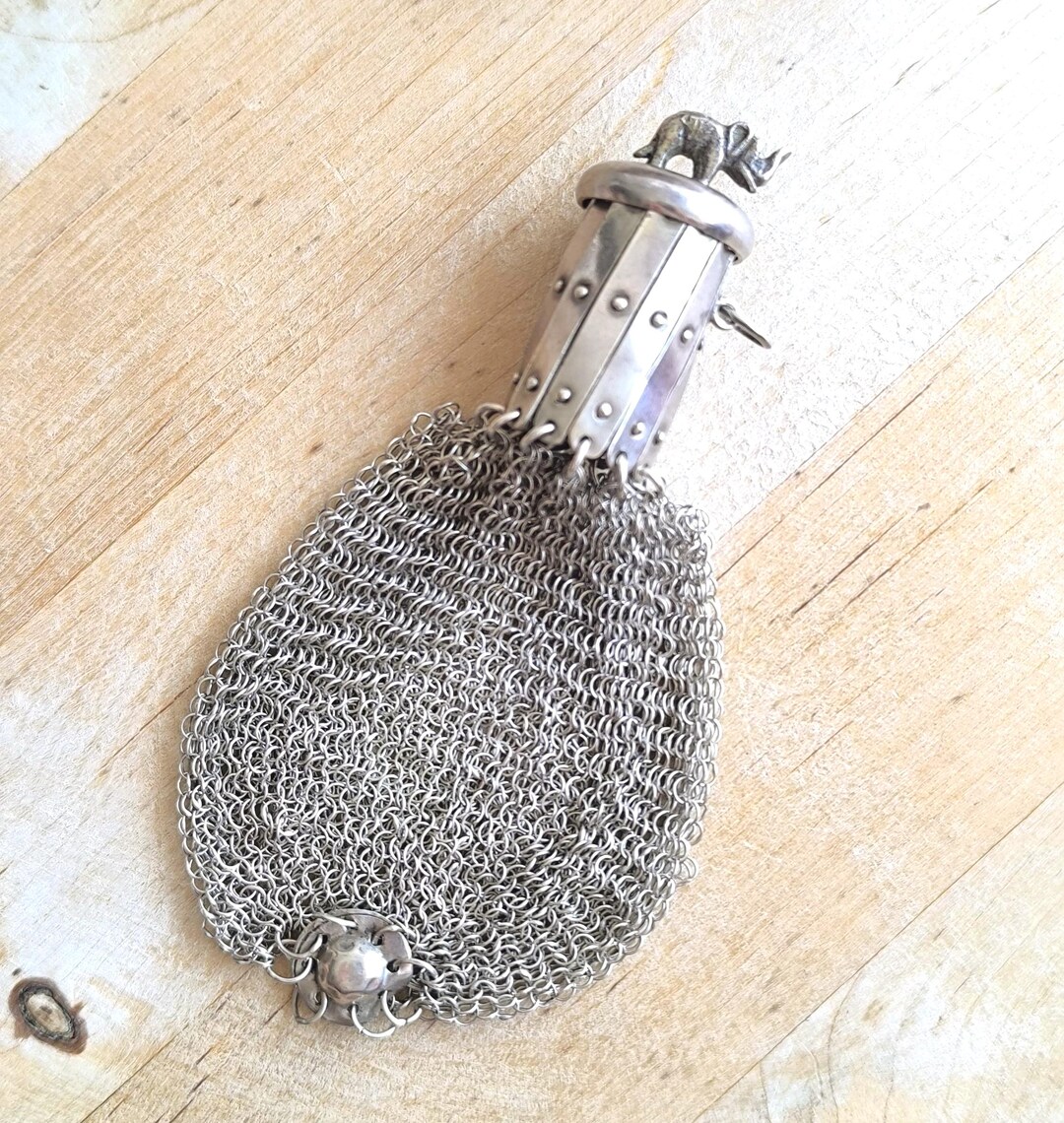 Victorian Style Mesh Coin Purse – Sterling Silver Portuguese 1961 ...