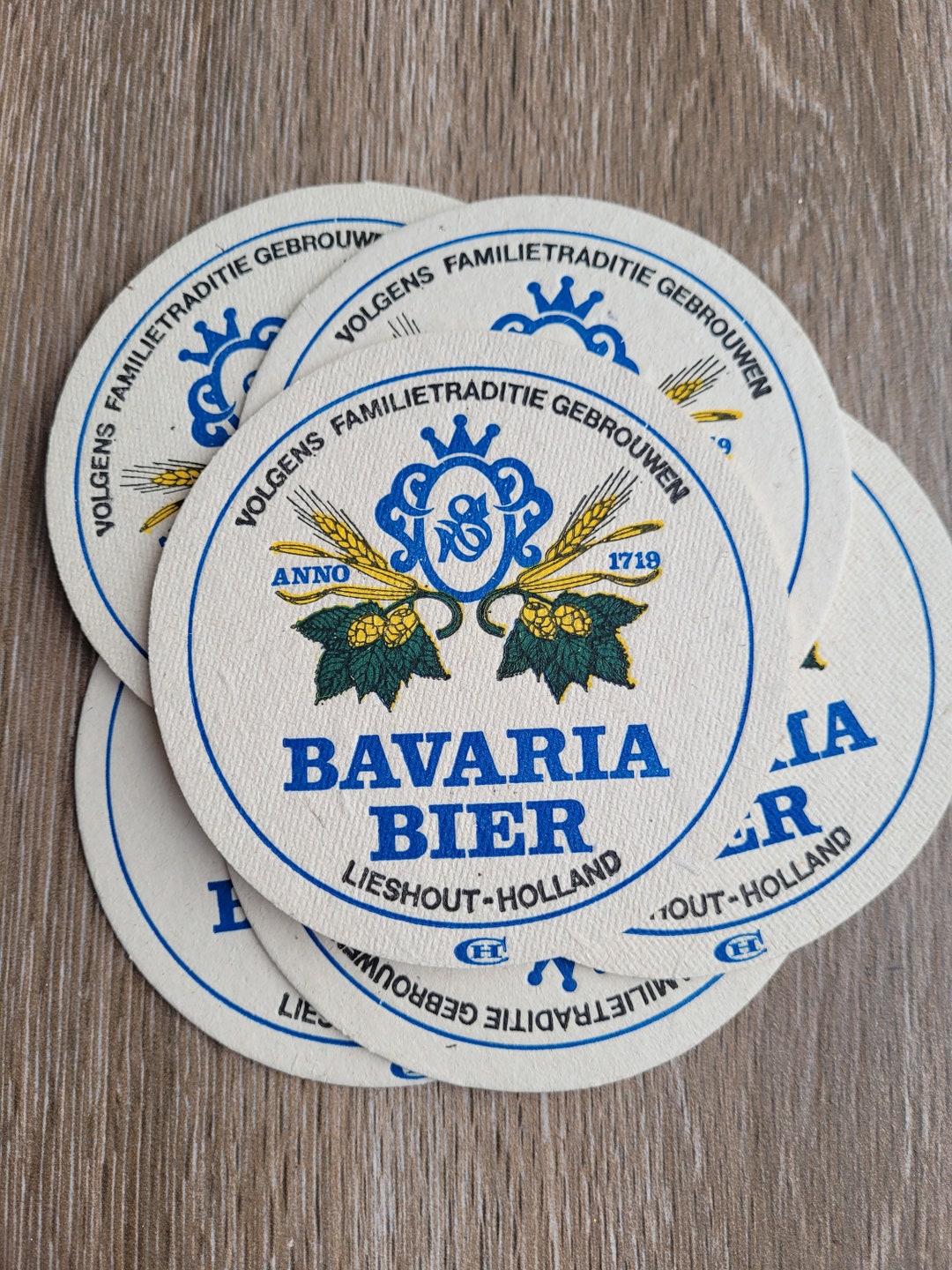 Vintage Bavaria Beer Coasters Set: Dutch Pub Decor - Etsy