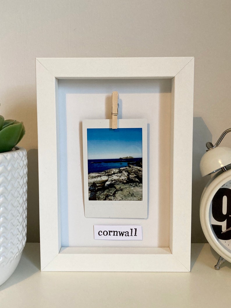 Small Custom Polaroid Instax Mini Print Frame White Grey Pink - Etsy