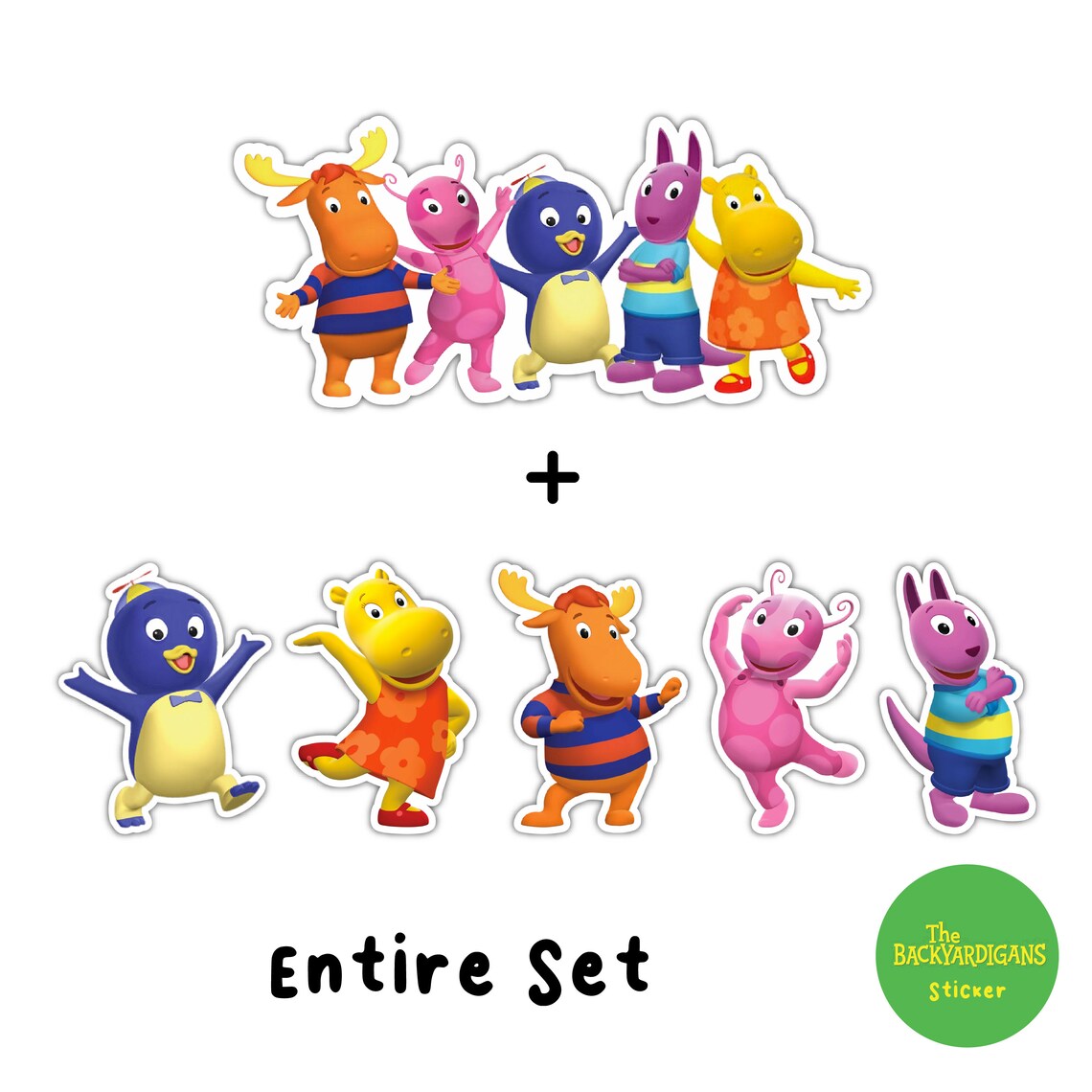 Backyardigans Sticker Backyardigans Backyardigans Castaway | Etsy