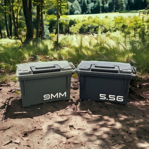 Two (2) Ammo Can Decals, Ammo Box Decals, Caliber Decals - Etsy