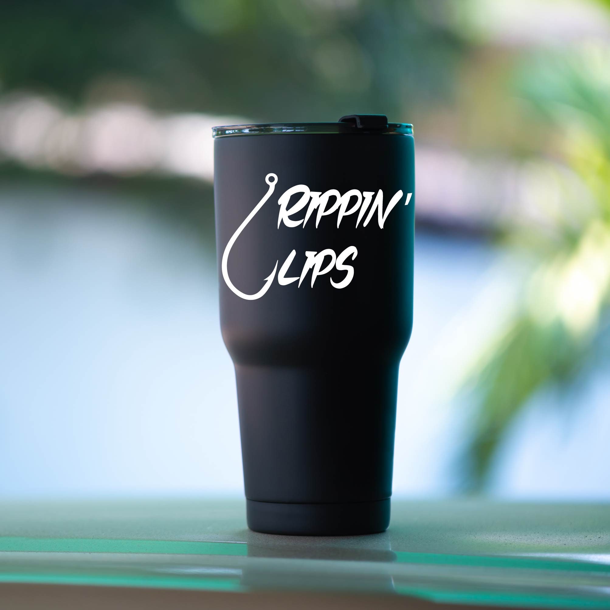 Rippin' Lips Funny Fishing Decal Sticker - Etsy