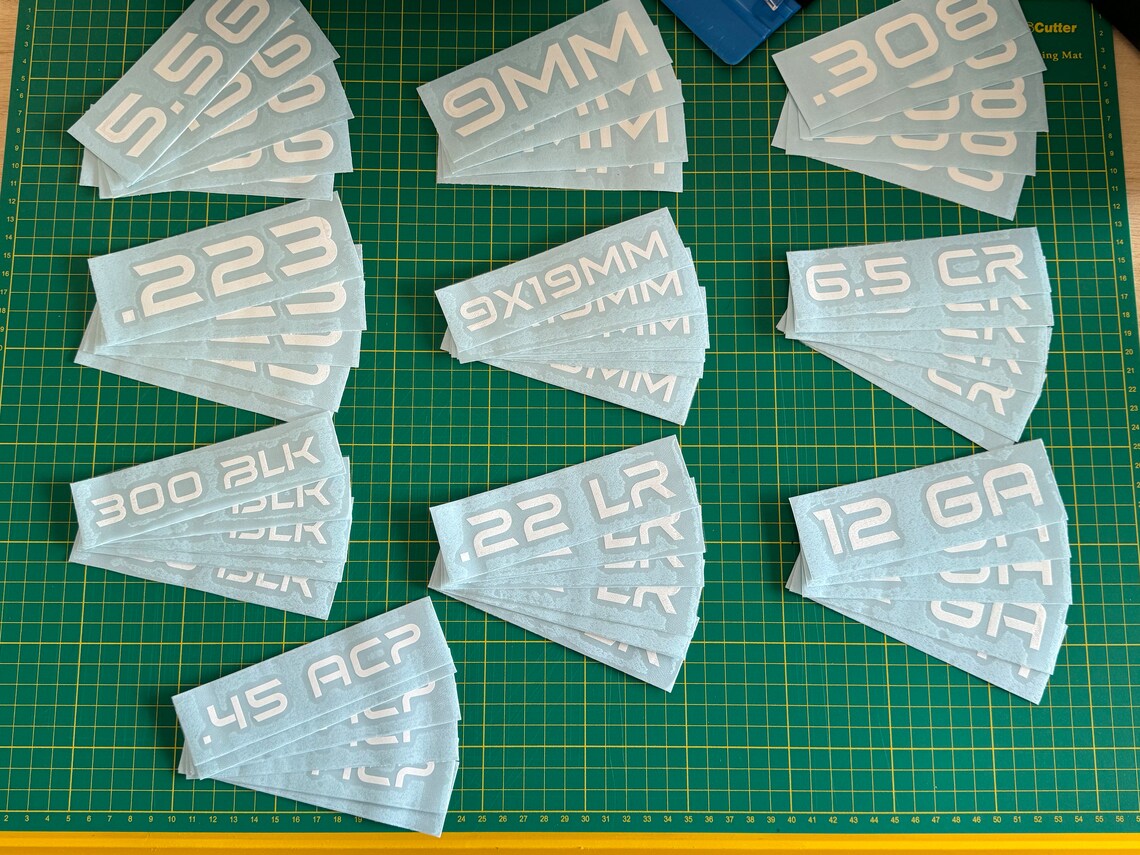 Two 2 Ammo Can Decals, Ammo Box Decals, Caliber Decals - Etsy