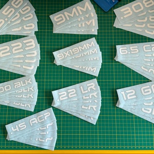 Two (2) Ammo Can Decals, Ammo Box Decals, Caliber Decals - Etsy