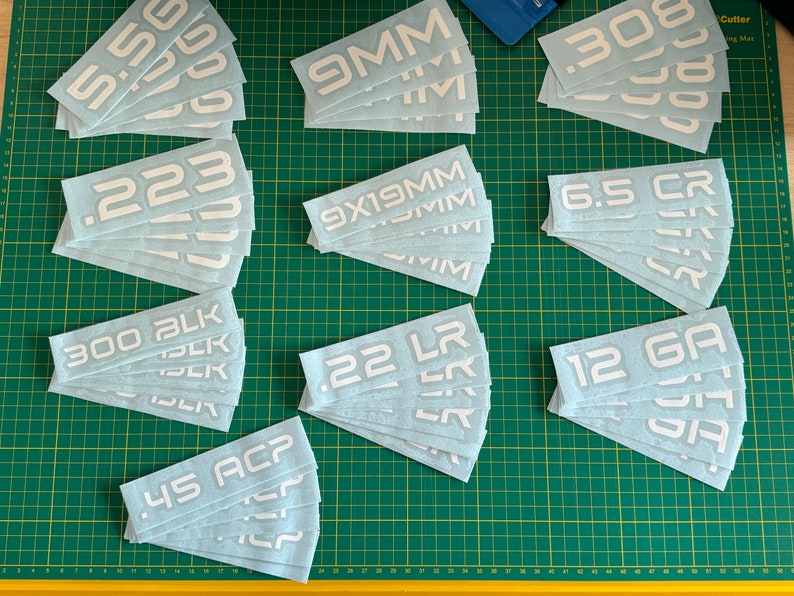 Two 2 Ammo Can Decals, Ammo Box Decals, Caliber Decals - Etsy