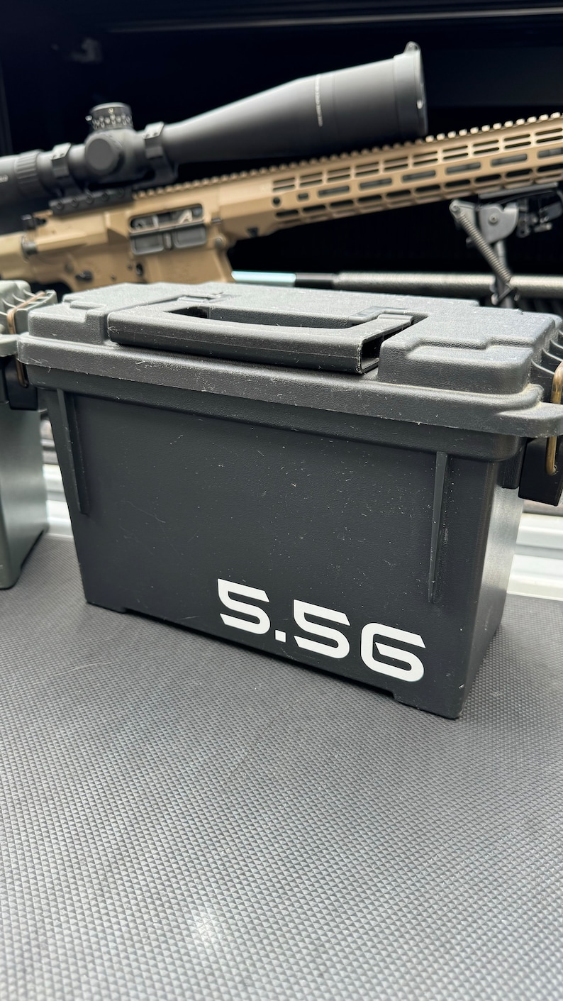 Two 2 Ammo Can Decals, Ammo Box Decals, Caliber Decals - Etsy