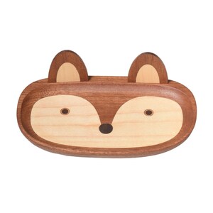 Cute Fox Wooden Tray for Glasses Jewelry Tray Black Walnut - Etsy