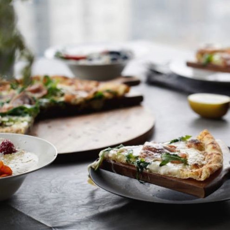 Black Walnut Wooden Pizza Plate Combo Wooden Cutting Board - Etsy