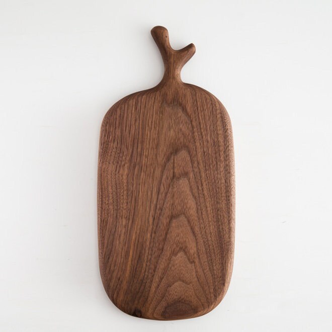 Leaf Shaped Wooden Cutting Board Black Walnut Cutting Board - Etsy UK