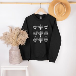 Menorah Sweatshirt Hanukkah Shirt Hannukah Shirt Hanukkah Gifts Happy ...