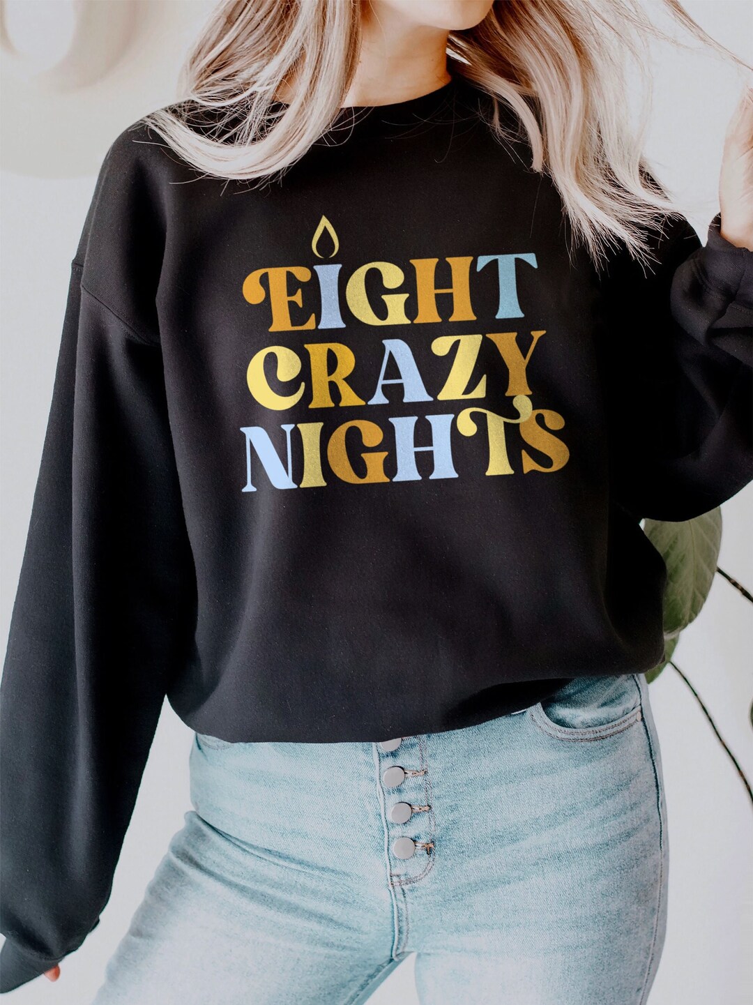 Hanukkah Sweater Eight Crazy Nights Shirt Hannukah Sweater Hannukah ...