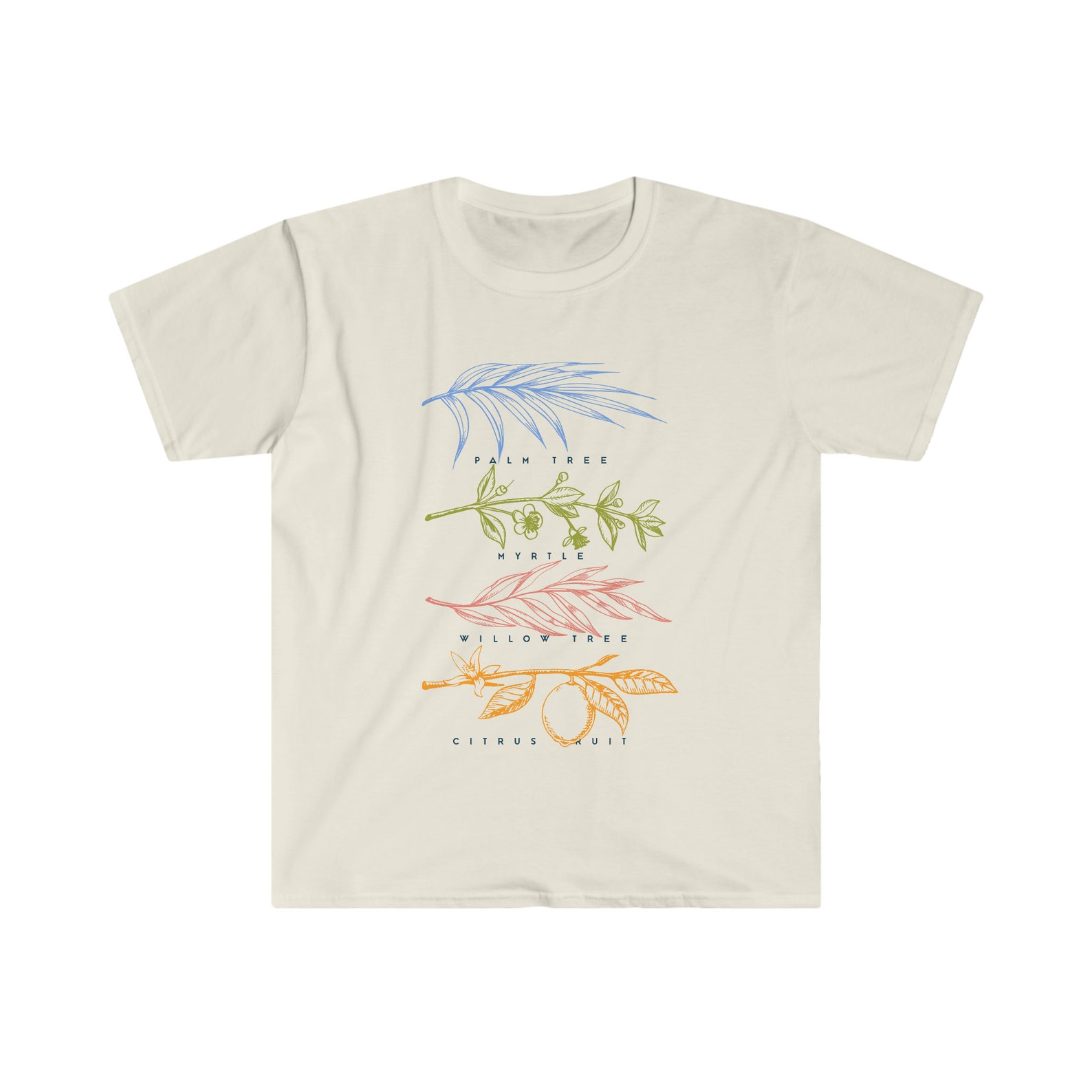 Sukkot Shirt Palm Willow Myrtle Tree Citrus Shirt Hebrew Shirt ...