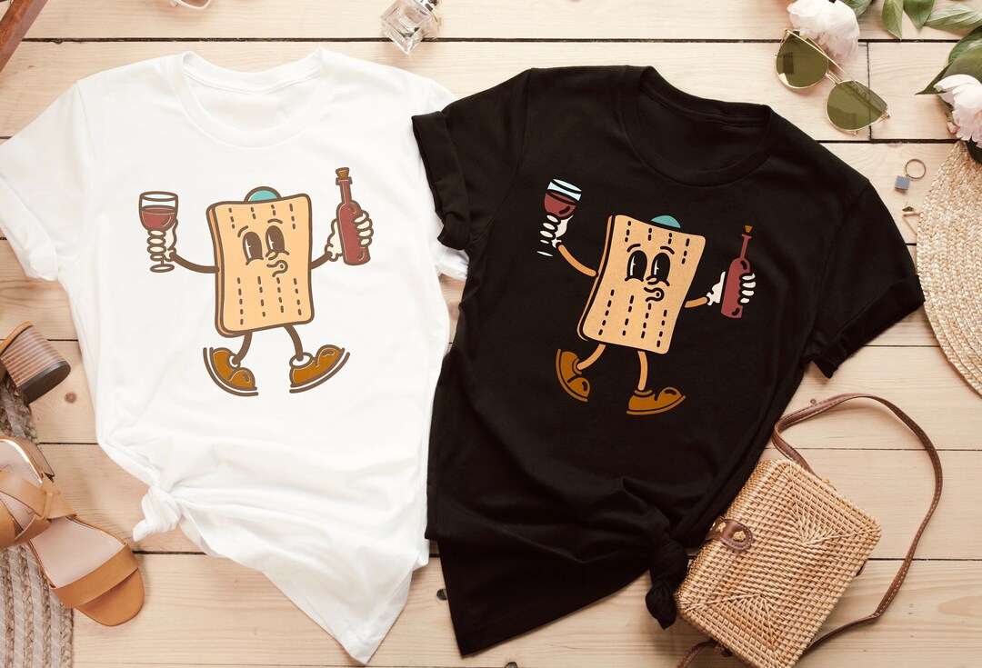 Retro Passover Shirt Matzo Ball Wine Pesach Shirt Matching Passover ...