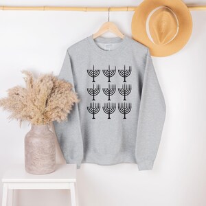 Menorah Sweatshirt Hanukkah Shirt Hannukah Shirt Hanukkah Gifts Happy ...