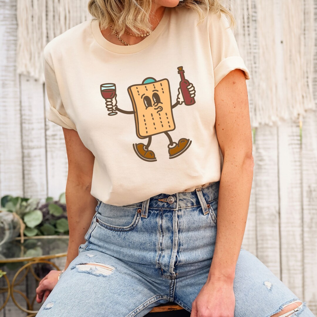 Retro Passover Shirt Matzo Ball Wine Pesach Shirt Matching Passover ...