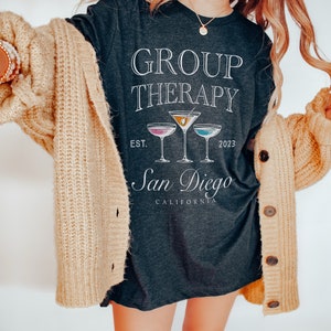 Group Therapy Shirts Custom Vacation Shirts Cocktail Club Custom ...
