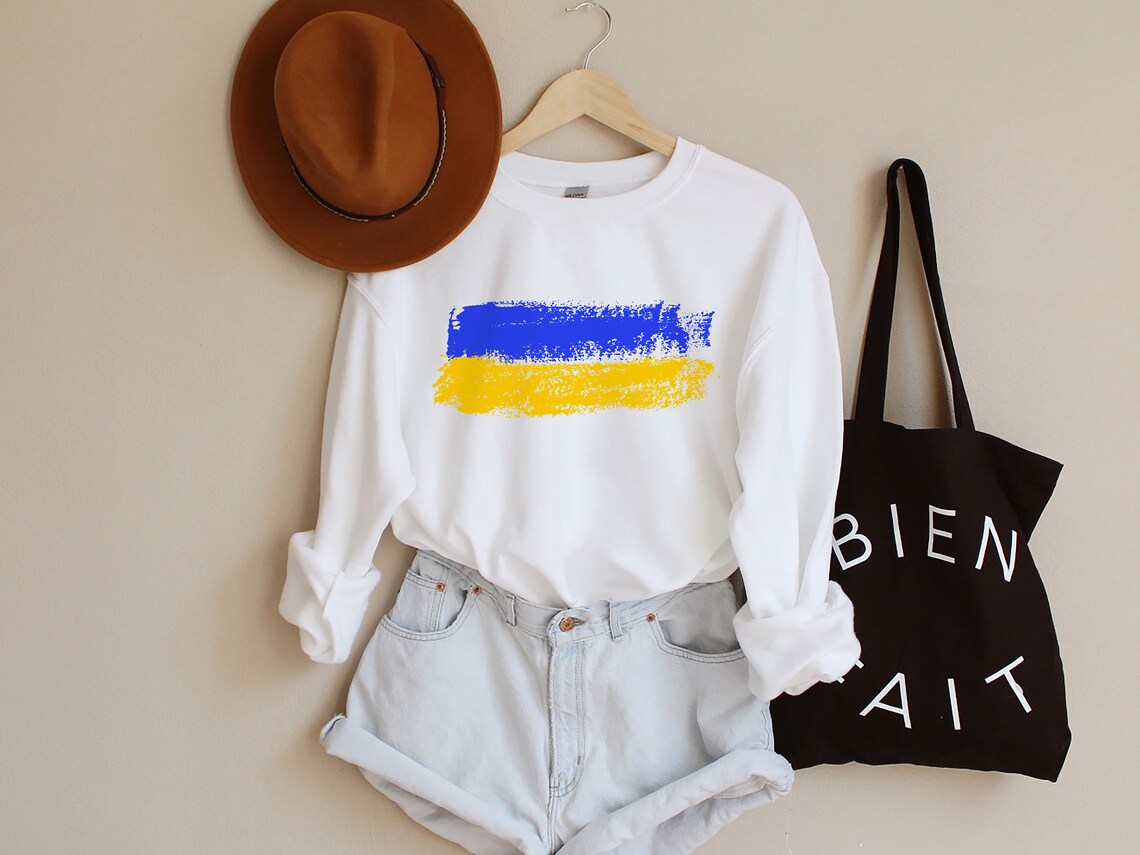 Ukrainian Flag Sweatshirt Ukraine Peace Shirt Ukraine People | Etsy