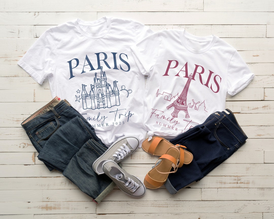 Paris France Custom Matching Vacation Shirt Cruise Shirts 2023 Family ...