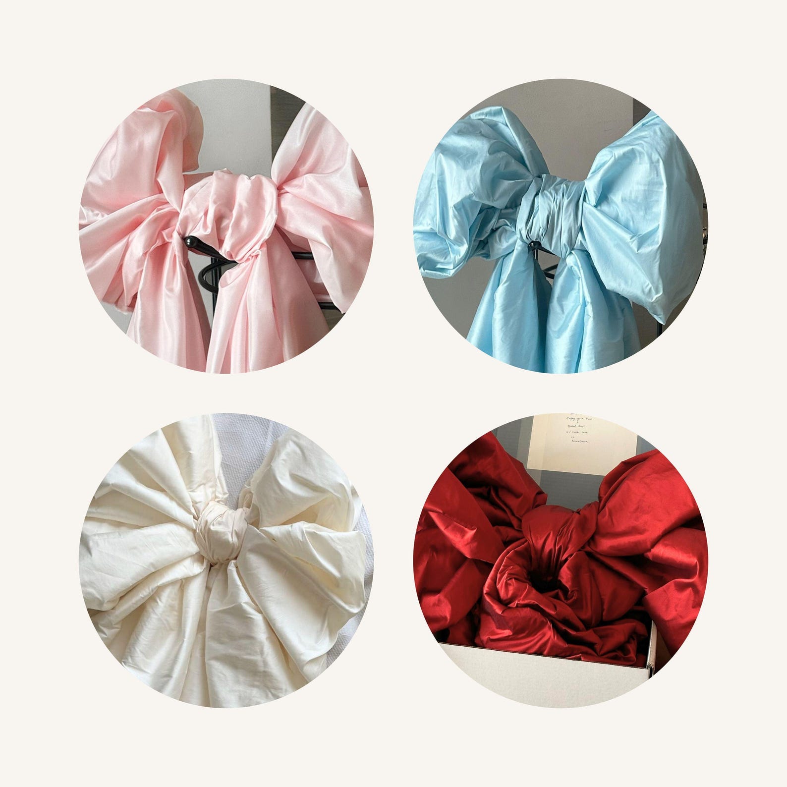 Taper Candle Bow Long Set of 2 Taffeta Bows Centrepiece Dinner Candle ...