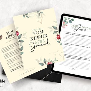Yom Kippur Journal 5785 Jewish Year 2024 2025 Yom Kippur Study Rosh ...