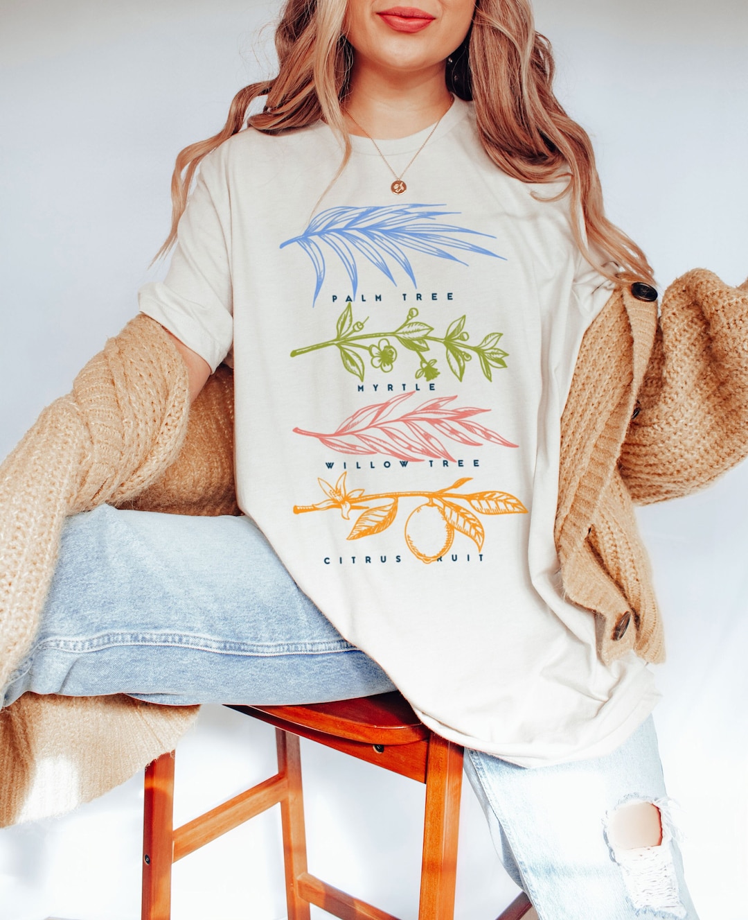 Sukkot Shirt Palm Willow Myrtle Tree Citrus Shirt Hebrew Shirt ...