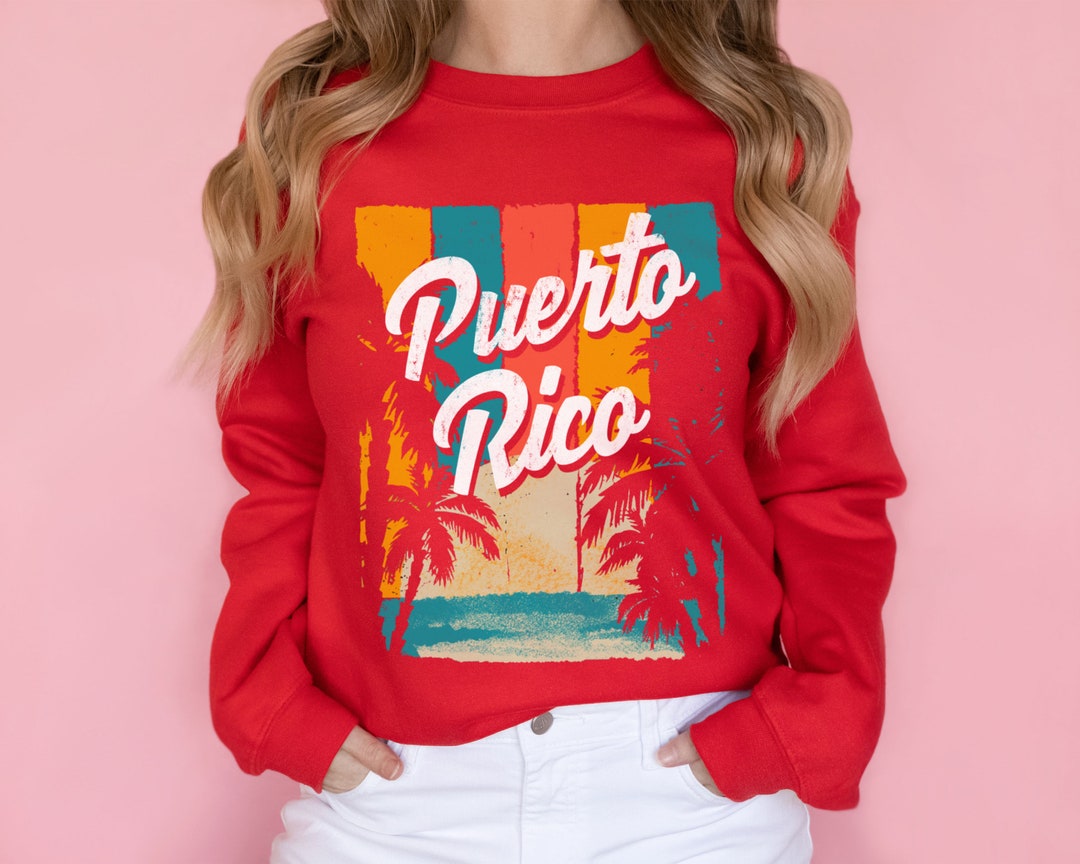 Puerto Rico Sweatshirt San Juan Vacation Tee Summer Beach T-shirt Coast ...