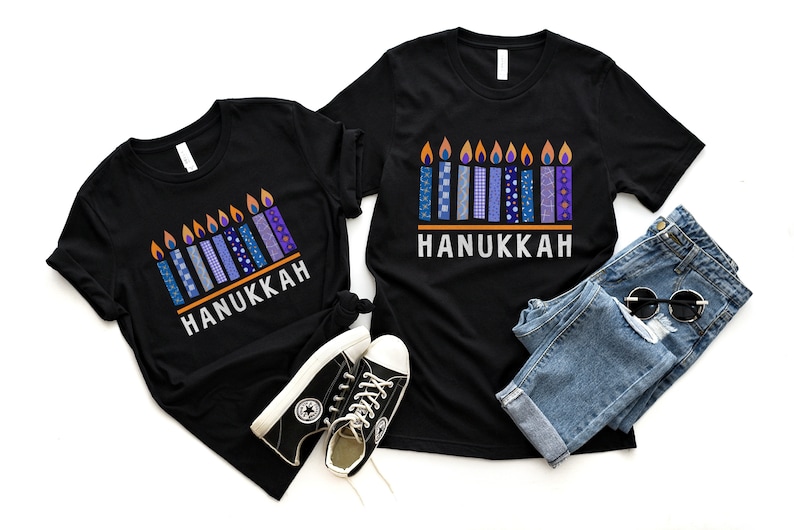 Hanukkah Shirt Festival of Lights Shirt Hannukah Shirt Menorah Shirt ...