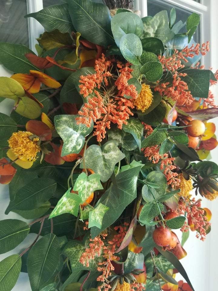 Spice Tree Fall Autumn Country Harvest Farmhouse Floral Front - Etsy