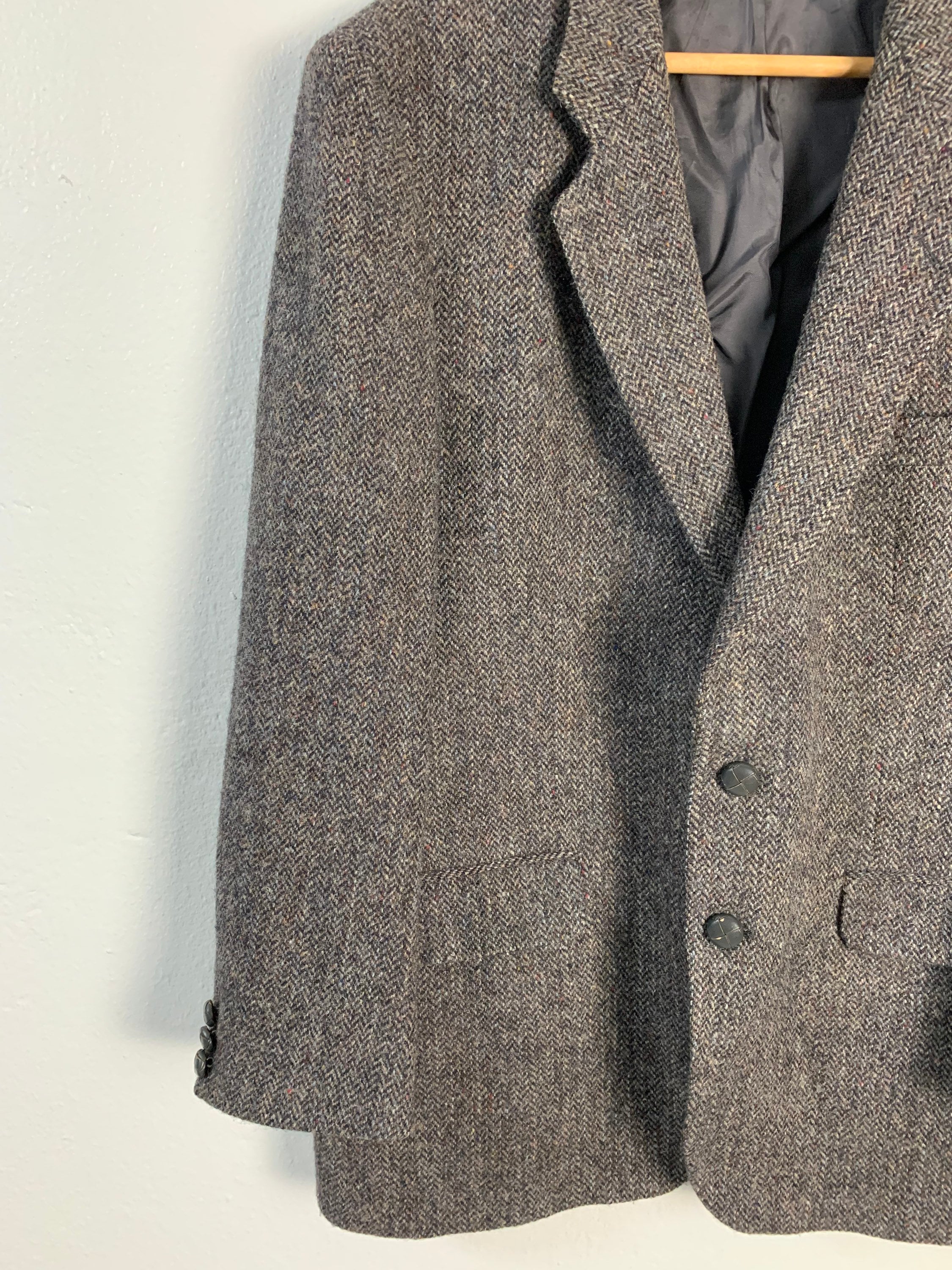 Vintage Harris Tweed Wool Blazer - Etsy