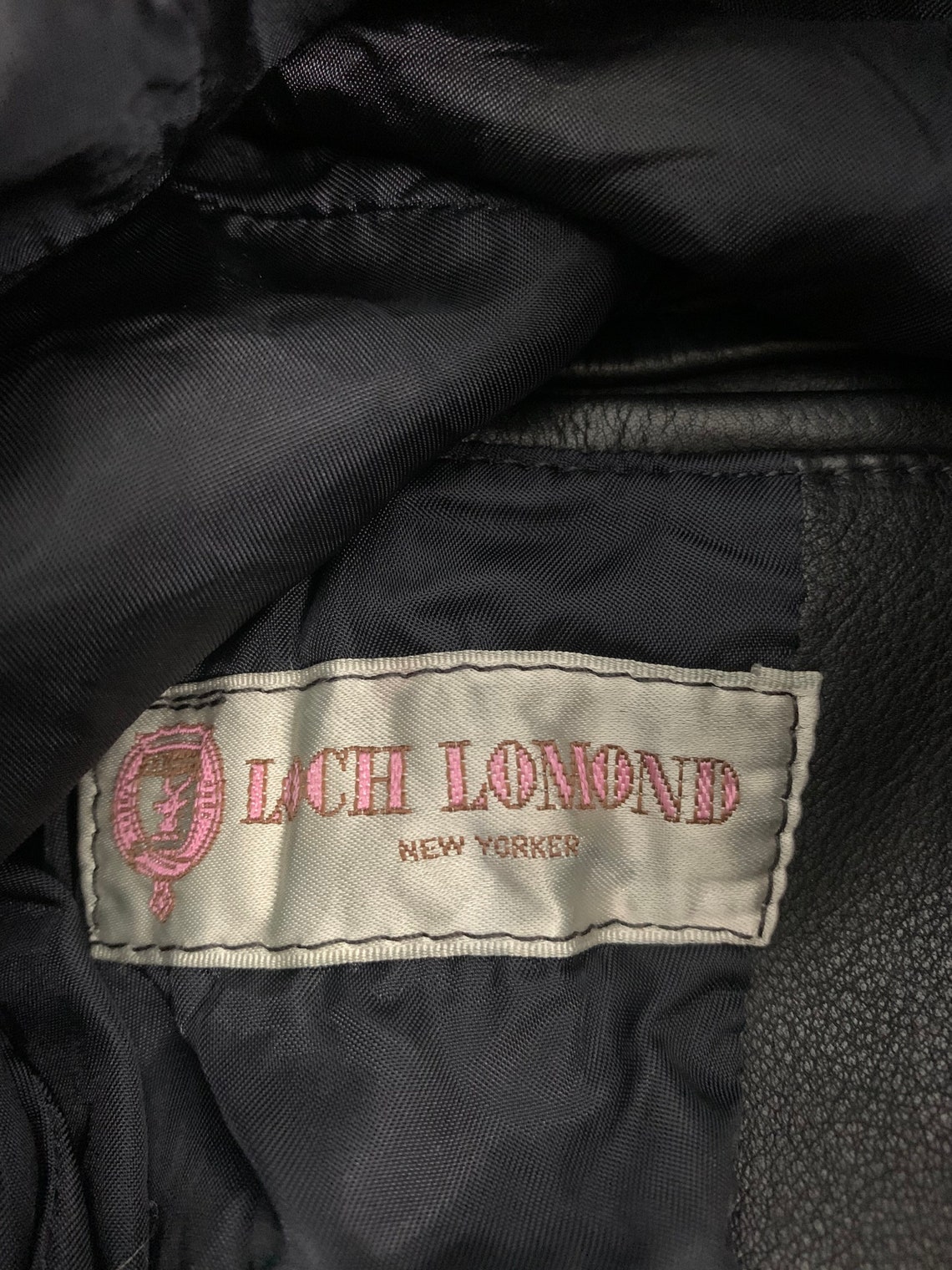 Loch Lomond Double Colar Leather Jacket - Etsy