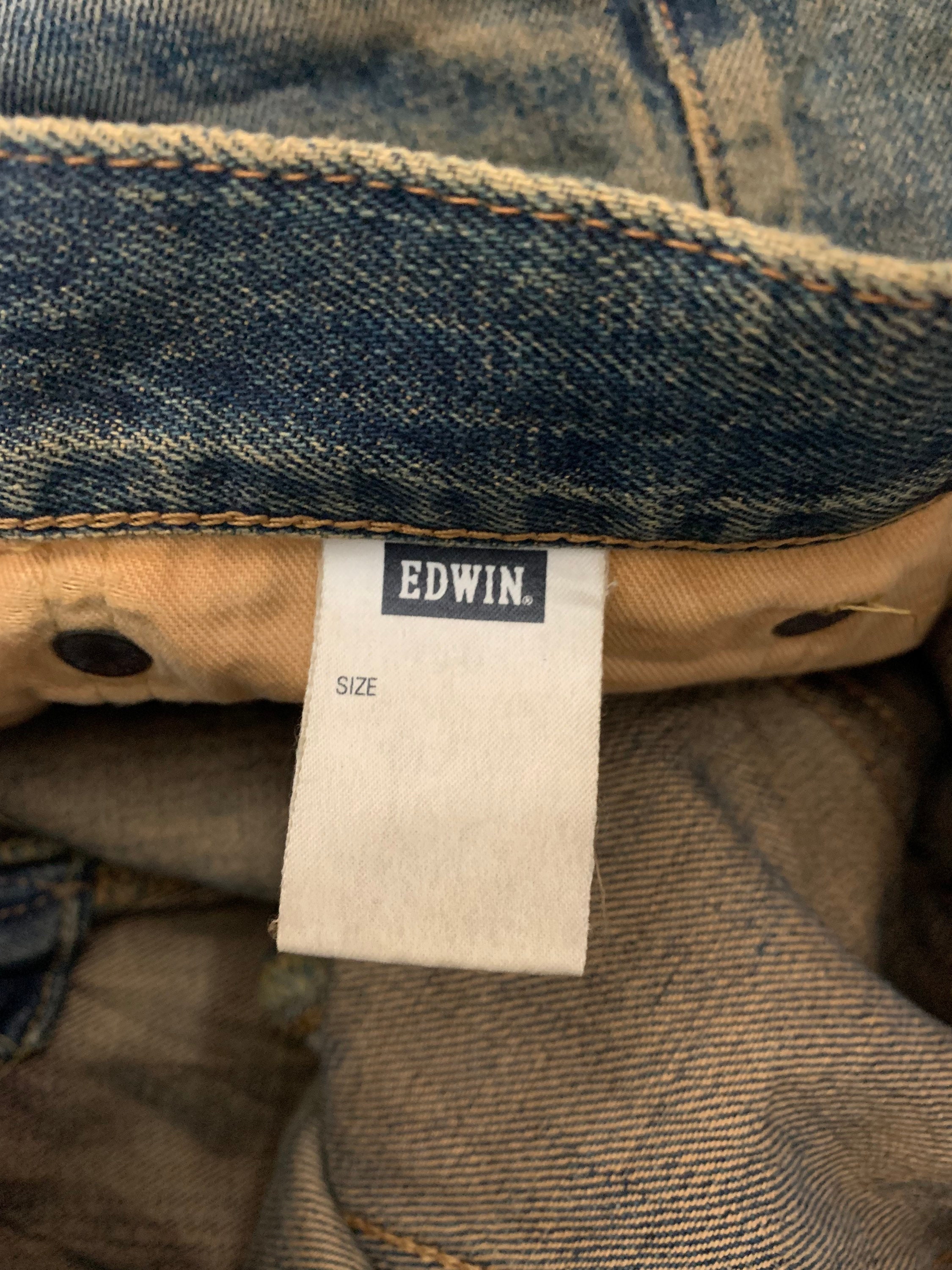 Vintage Edwin Selvedge Distressed Jeans - Etsy