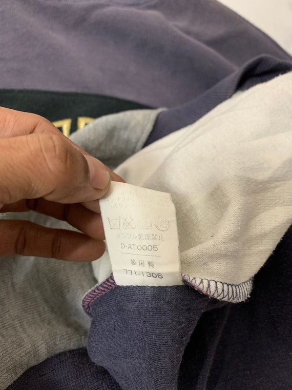 Alain Delon Big Logo Color Block Sweatshirt - Gem