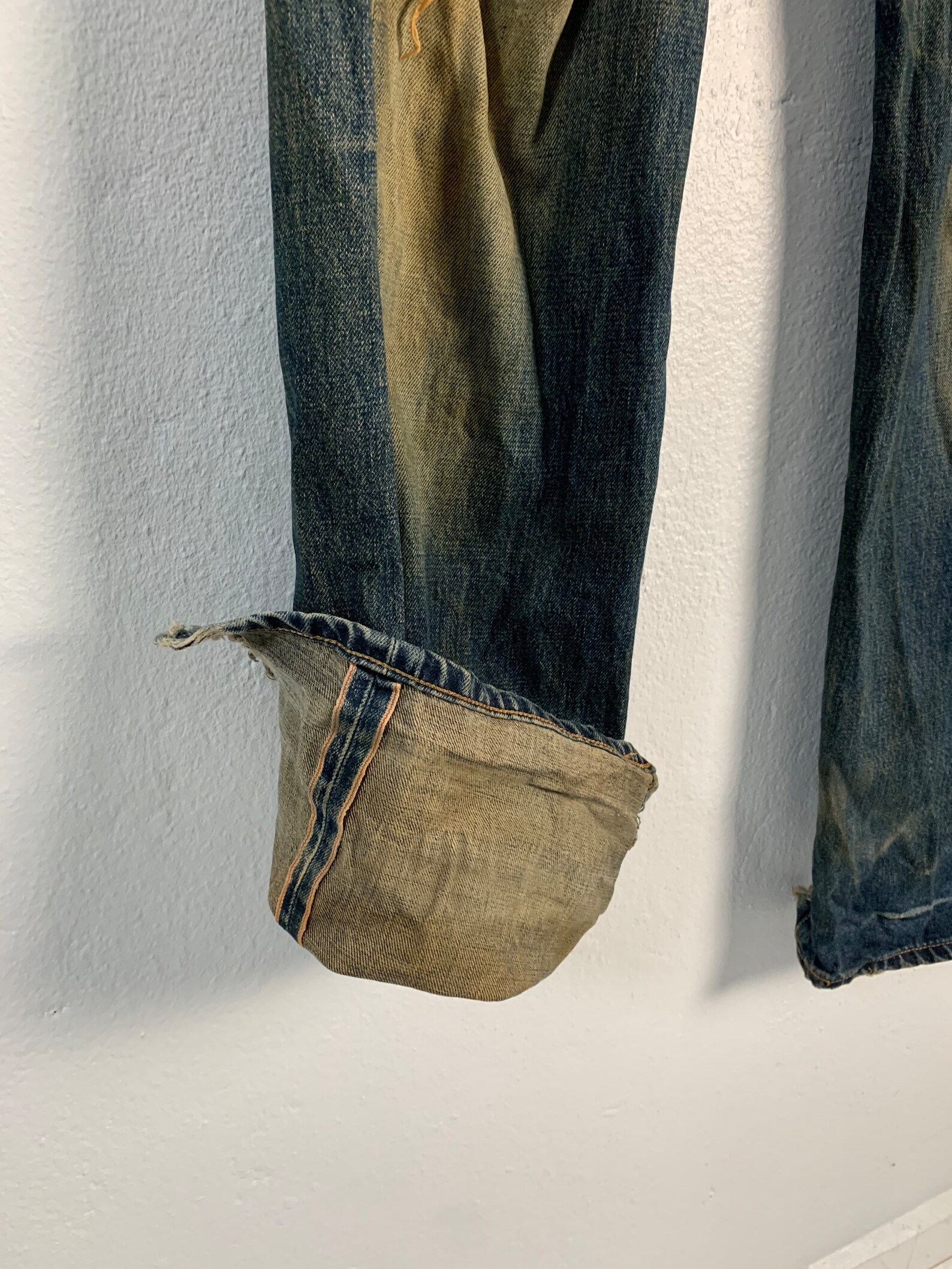 Vintage Edwin Selvedge Distressed Jeans - Etsy