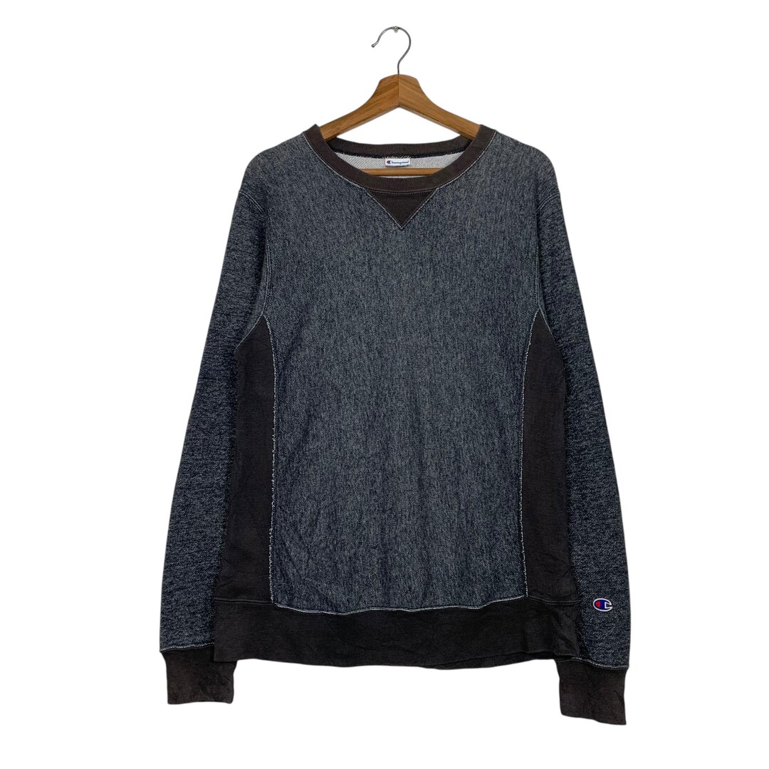 Vintage Champion Reverse Weave Colour Block Sweatshirt - Etsy