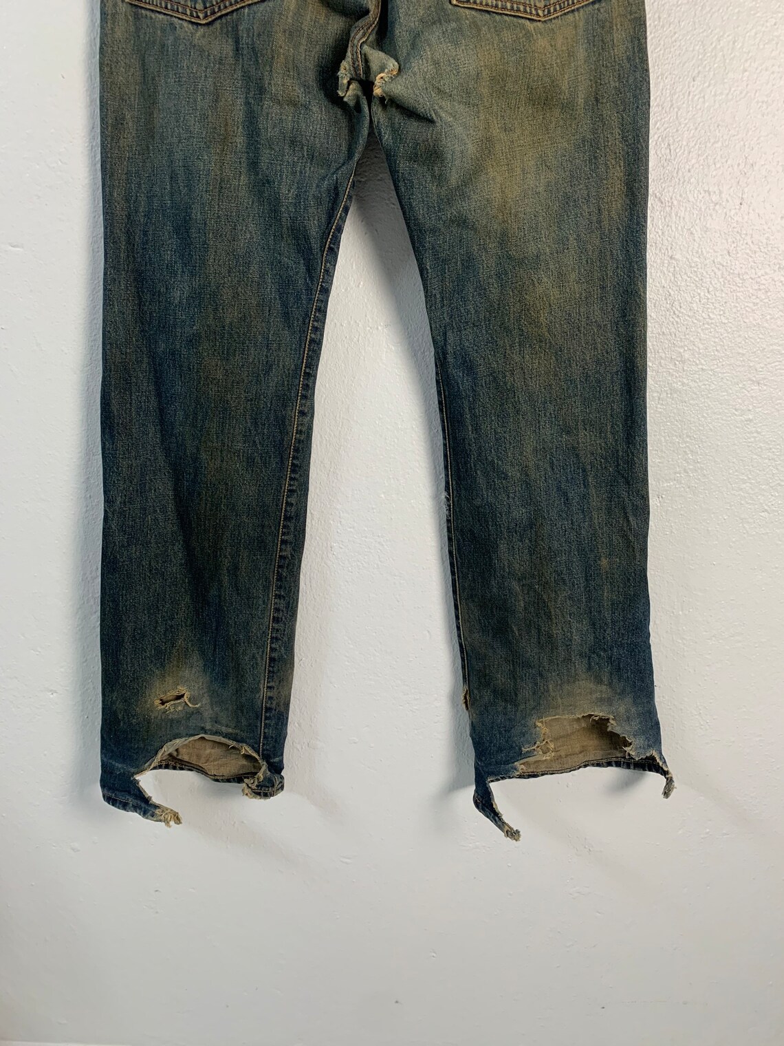 Vintage Edwin Selvedge Distressed Jeans - Etsy