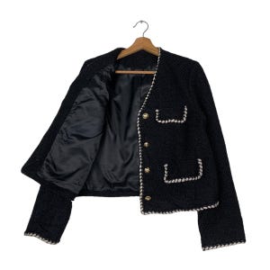 Japanese Brand Nice Design Tweed Jacket - Etsy