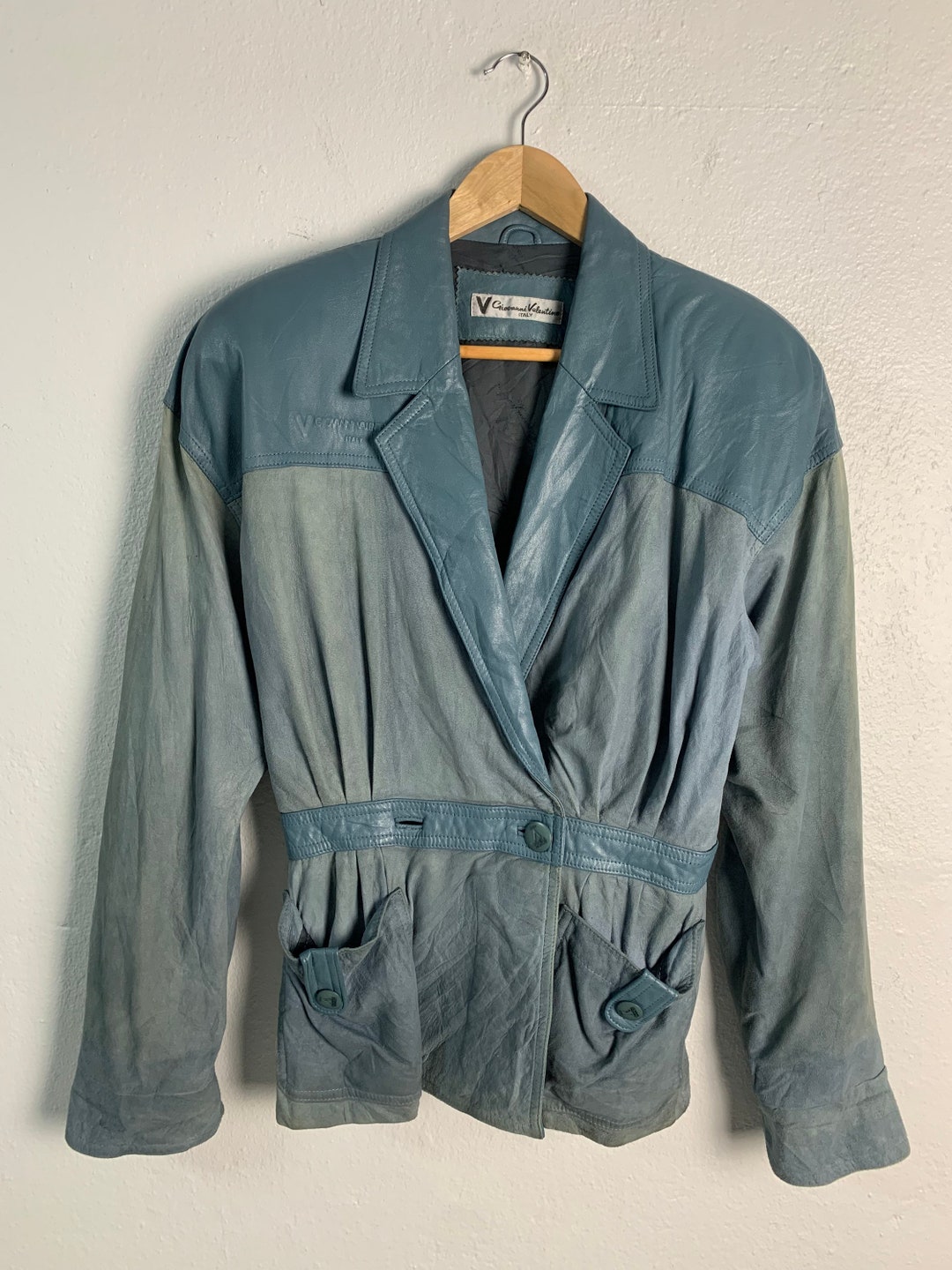 Vintage Giovanni Valentino Leather Jacket - Etsy