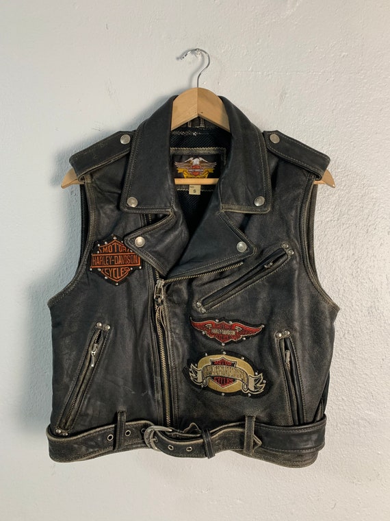 Harley Davidson Rider Leather Vest - Gem