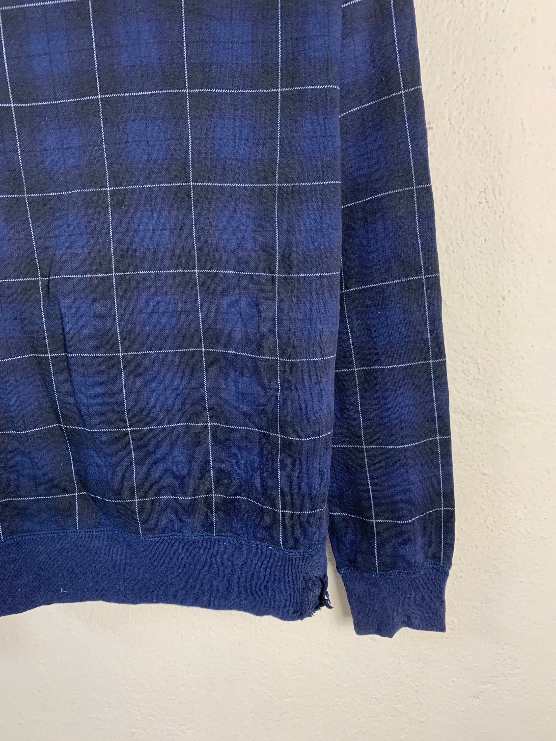 Uniqlo Plaid Zipper Hoodie - Etsy